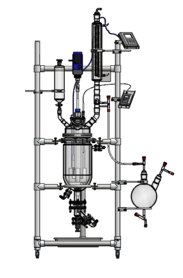 Steroglass 10, 15, 20, 30 L Glass EASYCHEM Reactors - Steroglass Cam Reaktörler